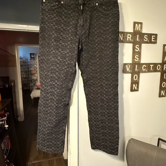 Coach | Jeans | Mens Patterned Jeans Gray | Poshmark
